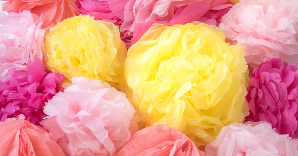 How To Make Tissue Paper Pom Poms: 3 Different Ways