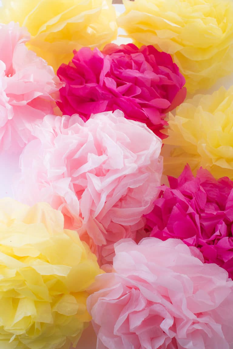 How To Make Tissue Paper Pom Poms